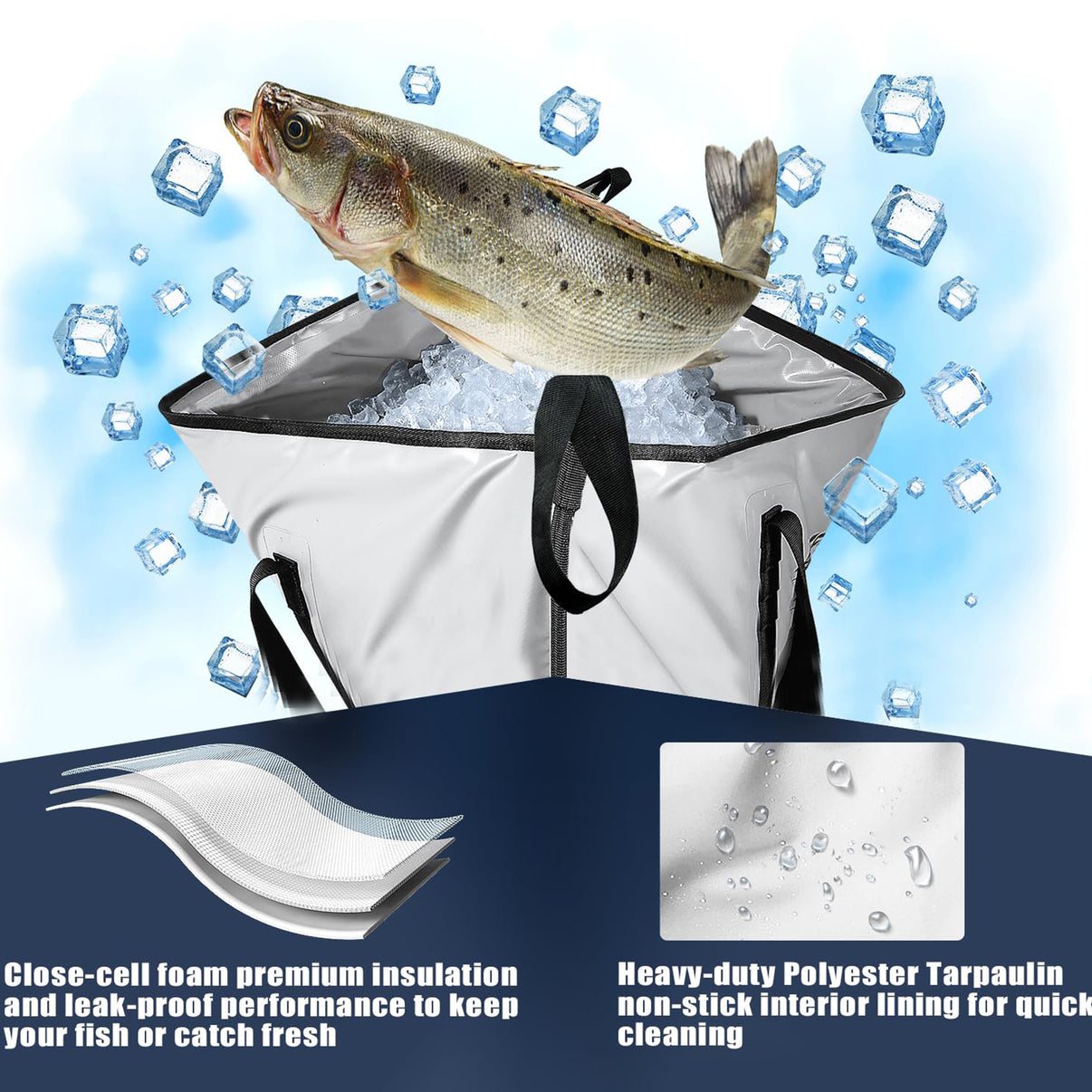 40x18'' Insulated Fish Cooler Bag – Buffalo Gear