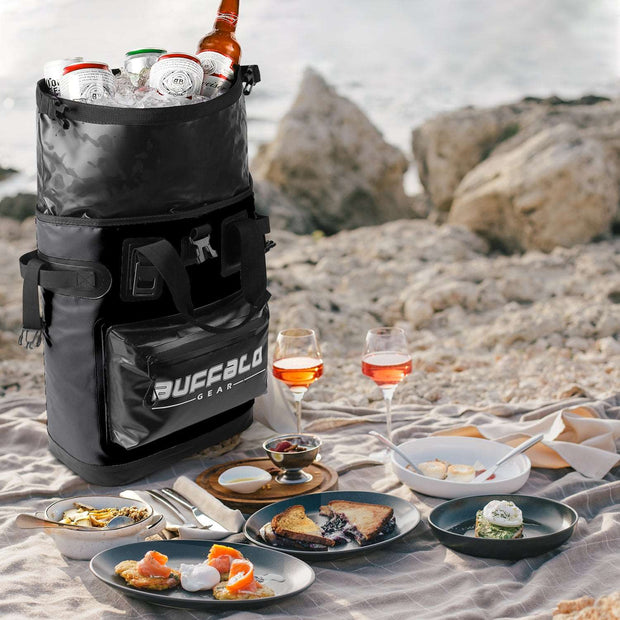 Buffalo Gear 30L insulated backpack cooler, black