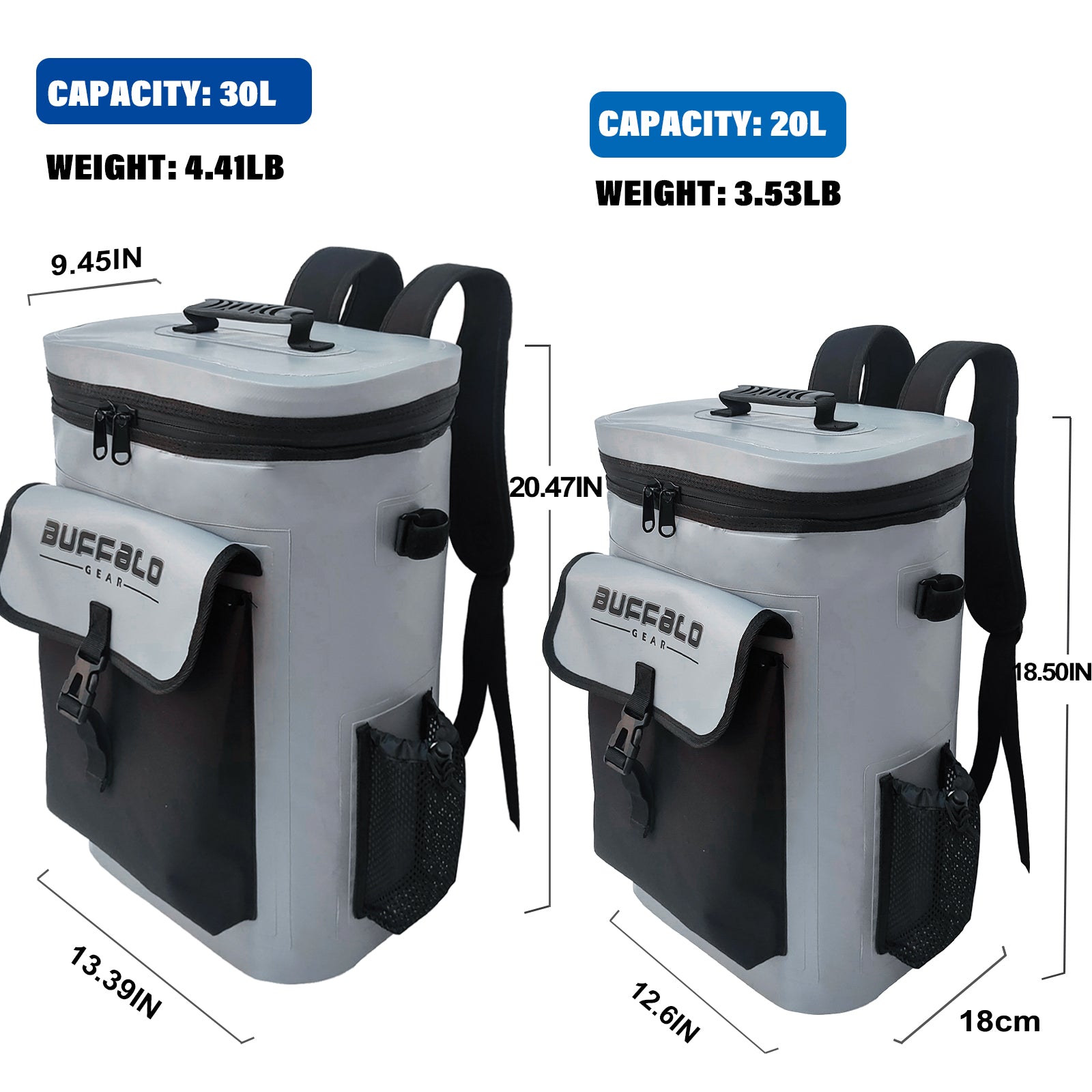 20L 30L Insulated Fish Backpack Cooler, Fish Kill Backpack With Drain ...