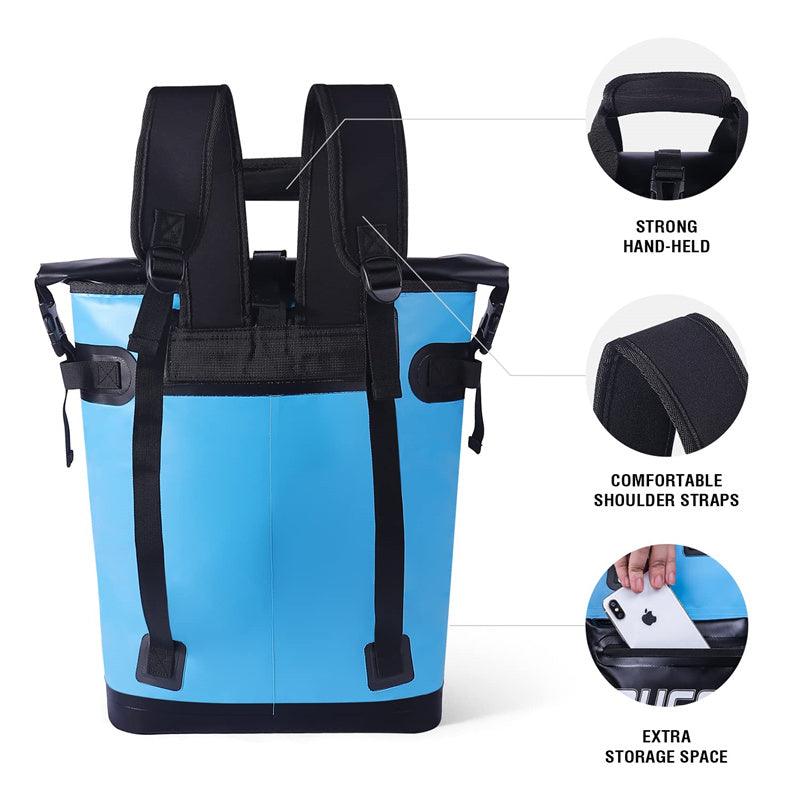 18L Insulated Cooler Backpack, Leakproof Backpack Cooler for Hiking ...
